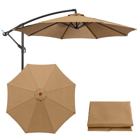 Wodoodporny Poszycie Parasola Ogrodowego 8 Ramion 300cm Zielony Z