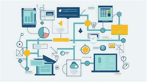 Premium Photo Complex Data Flow Infographic Diagram