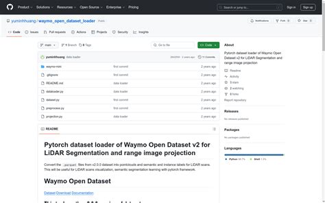 Waymo Open Dataset V2 0 0 自动驾驶数据集 Lidar数据处理数据集
