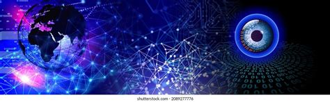 Abstract Technology Background Binary Cogs Concept