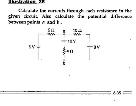 Calculate The Currents Through Each Resistance In The Given Circuit Also