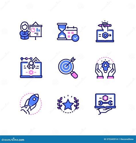 Project Development Plan With Cogwheels Representing Planning Process