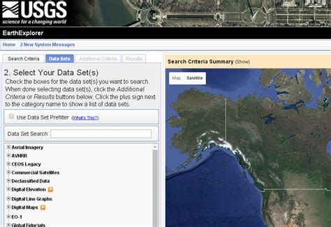 Usgs Earth Explorer Getting Started With Stk Terrain Server