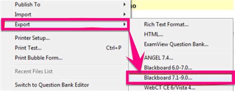 How To Export An Examview Question Bank As A Blackboard File For Moodle