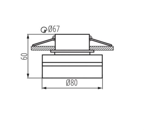 Govik ST DSO Round Black Gold Ceiling Recessed Spotlight Downlight