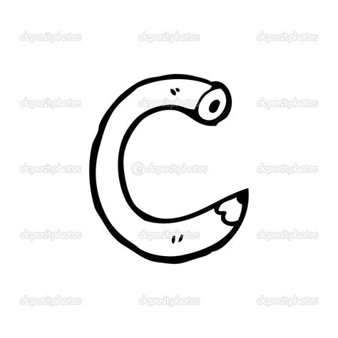 Pencil Shaped Letter C — Stock Vector © Lineartestpilot 19763451