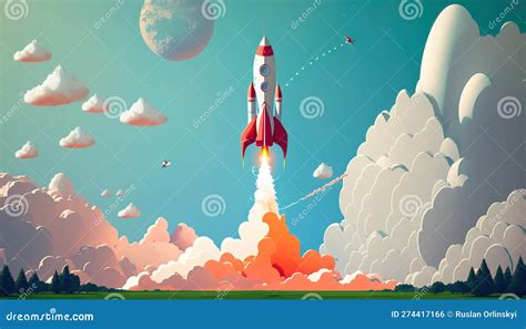 Rocket Start Up The Rocket S Trajectory Is Carefully Plotted