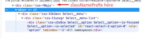 unable to apply custom styles for top menu portal element via css