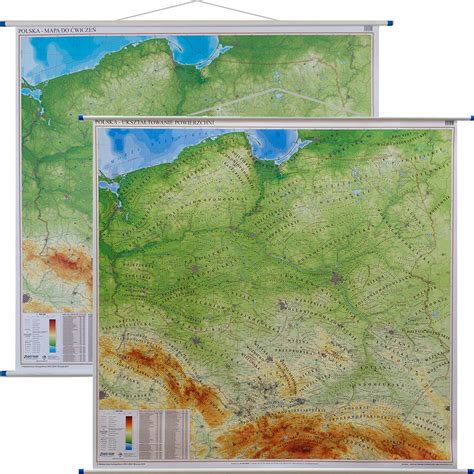 Szkolna Mapa Fizyczna Polski Niska Cena Na Allegro Pl
