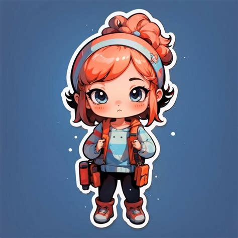 Premium Ai Image Chibi Girl