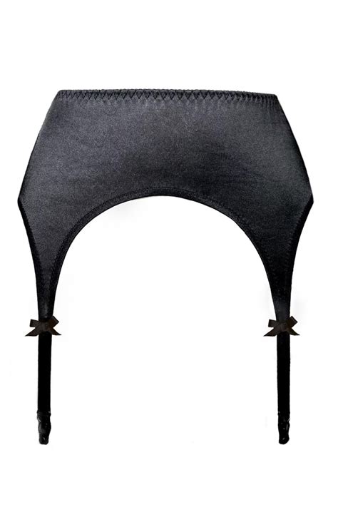 Valessa Gloss Black Garter Belt Yesundress