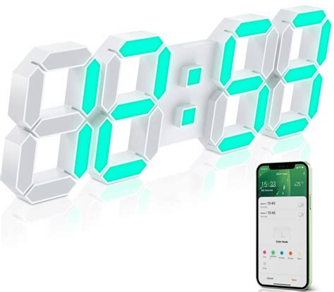 Duży cyfrowy zegar elektroniczny LED EDUP budzik termometr timer sterowany