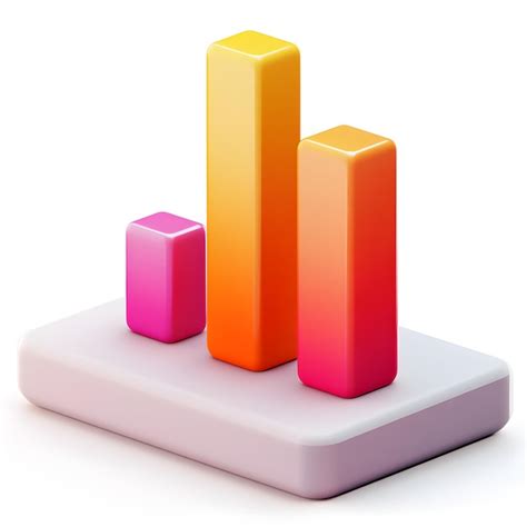 3d Bar Chart Icon For Data Analysis And Resource Management Premium Ai Generated Image