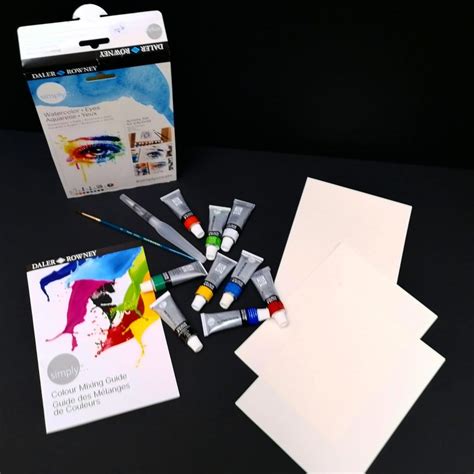 Set Acuarela Ojos Daler Rowney