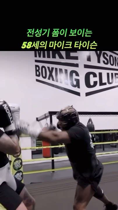 전성기 폼 끌어올리는 마이크 타이슨 Boxing Miketyson Youtube