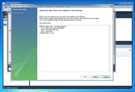 mysql workbenchを使ってテーブルを作成する mysql 操作方法 tips ipentec