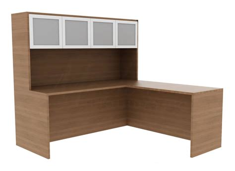L Shape Desk With Hutch