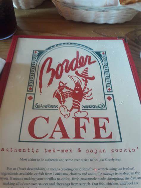Menu At Border Cafe Saugus 356 Broadway