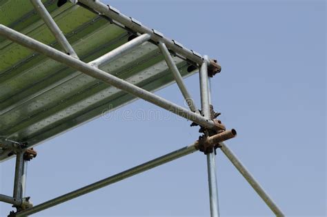 Scaffolding Construction Detail With Load Bearing Structure In