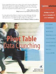 Pivot Table Data Crunching MrExcel Products MrExcel Publishing