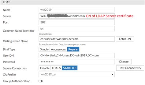 Using An LDAP Authentication Server FortiADC Fortinet Document Library