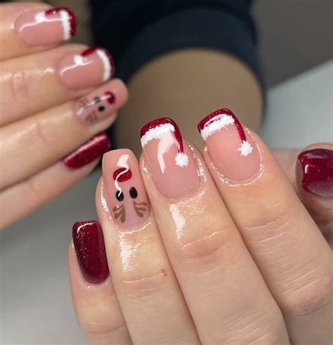 27 Festive Reindeer Nails Youll Want This Winter Nail Designs Daily