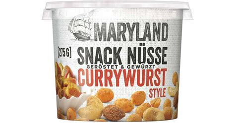 Maryland Snack Nüsse Currywurst Style 275g Sweets Ch