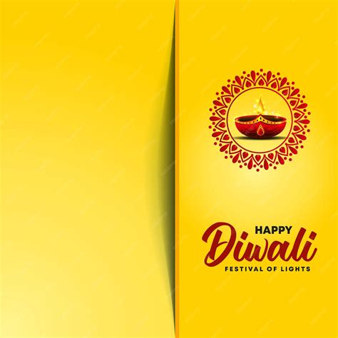 Premium Vector Happy Diwali Background With Decorative Background L