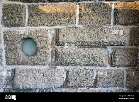 View Of A Building Wall Made Of Small Cockle Shells In The Town Of Denham Shark Bay Western