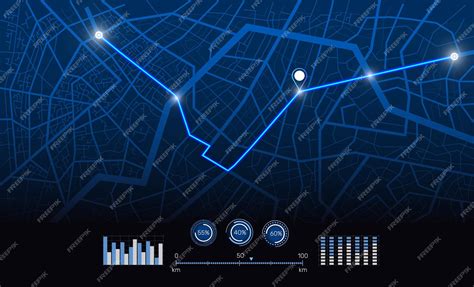 Premium Vector Gps Map City Street Road Run Navigate App Ui Track Icon Town Roadmap 3d Data