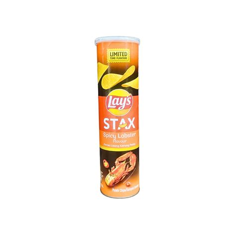 Lays Potato Chips My Stax Spicy Lobster 135g Lazada