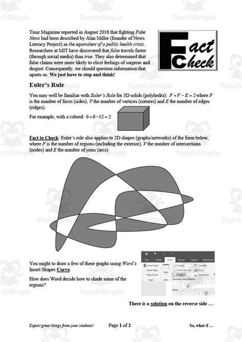 Math Fact Check Eulers Rule