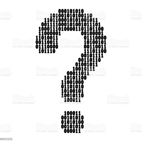 Binary Code Question Mark Stock Illustration Download Image Now