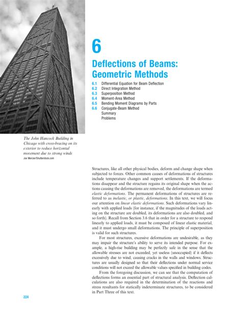 Geometric Methods Direct Integration Method Pdf Bending Beam