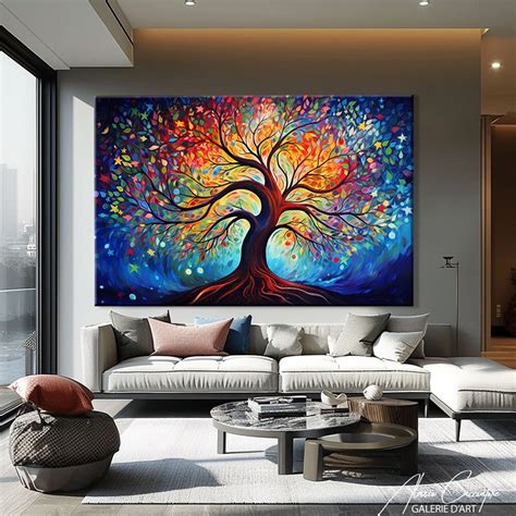 Tree Of Life Wall Art Painting Print Yggdrasil Wall Art Framed Tree