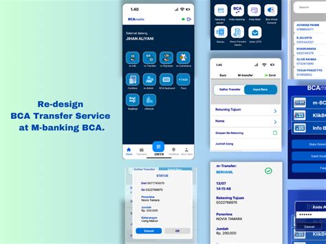 Re Design M Banking Bca Of Bca Transfer Service By Jihan Aliyani