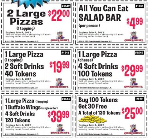 Chuck E Cheese Coupons 2024 Pizza Adena Brunhilde