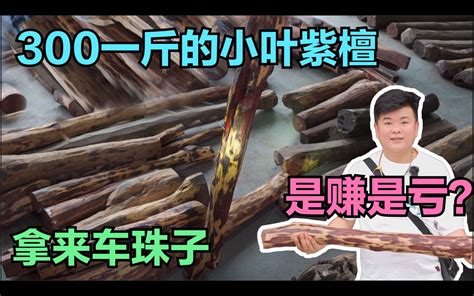 国内最大红木批发市场，花几千淘一根小叶紫檀车珠子，是赚是亏？ 杠精老孔的文玩生活 杠精老孔的文玩生活 哔哩哔哩视频