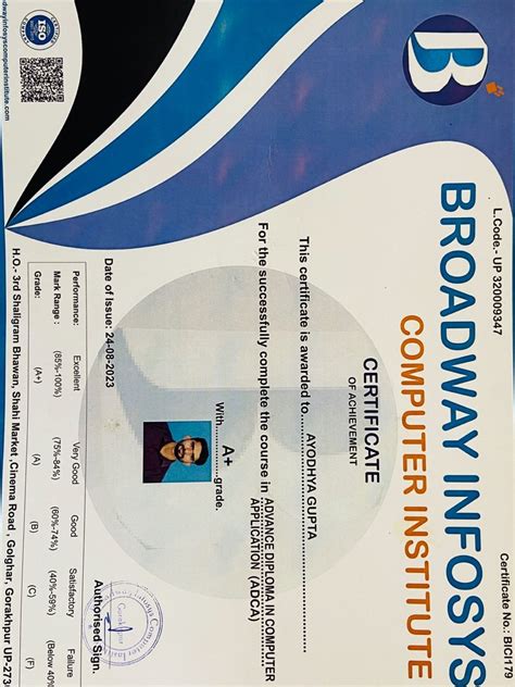Ayodhya Gupta On Linkedin I Am Also Achieve The Adca Course With 100