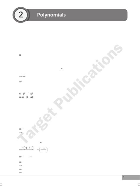 02 Polynomials 6437cac4b7a96 Pdf Zero Of A Function Elementary
