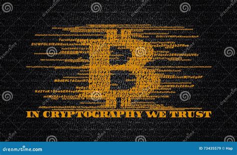 In Cryptography We Trust Stock Vector Illustration Of Banking 73435579