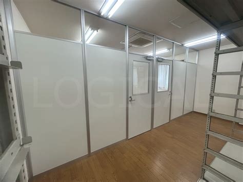 将来のレイアウト変更にも対応！オフィスのパーティション間仕切り施工事例 ラック・棚レイアウト・解体・移動・物流機器販売なら 東京ロジカル