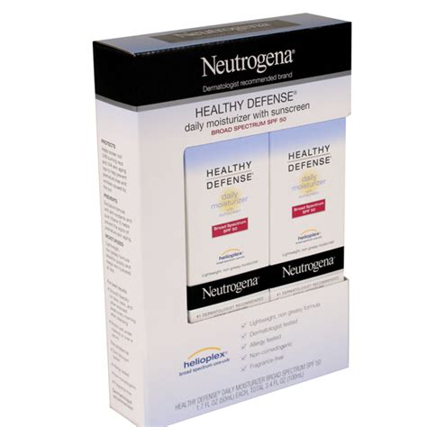 Neutrogena Healthy Defense Daily Moisturizer With Spf 50 17oz 2 Pack