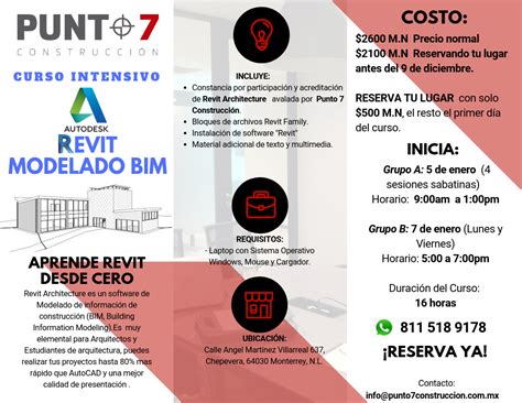 Curso Enero 2019 Modelamiento De Proyectos Con Bim Revit