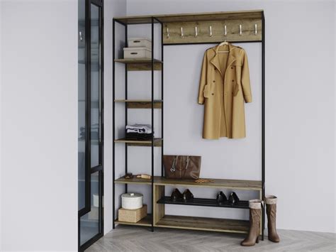 Передпокій маленький вузький підлоговий у сучасному стилі Лофт від виробника для квартири або