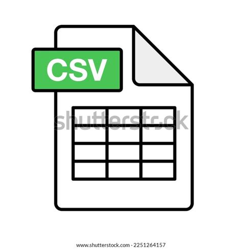 2554 Csv Files Icon Stock Vectors And Vector Art Shutterstock