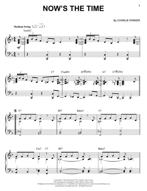 Now S The Time Sheet Music Direct