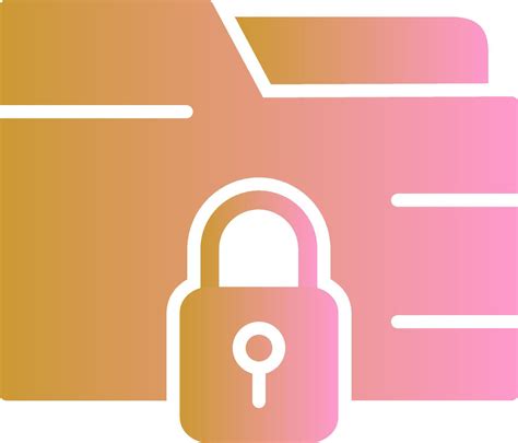 Secure Folder Vector Icon 41770035 Vector Art At Vecteezy