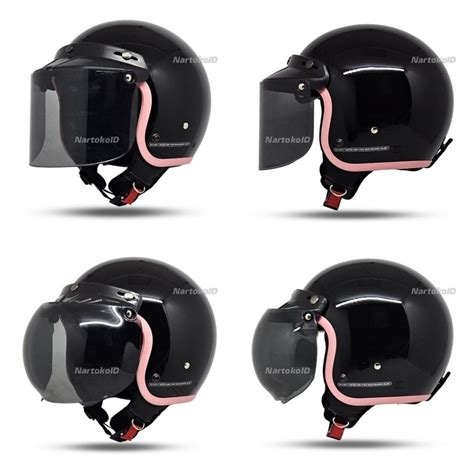 Jual Helm Bogo Retro Cewek Hijab Full Leher Sni Kekinian Shopee Indonesia