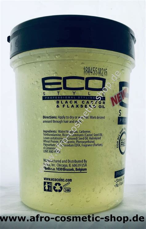Eco Black Castor And Flaxseed Oil 32 Oz Afro Cosmetic Shop